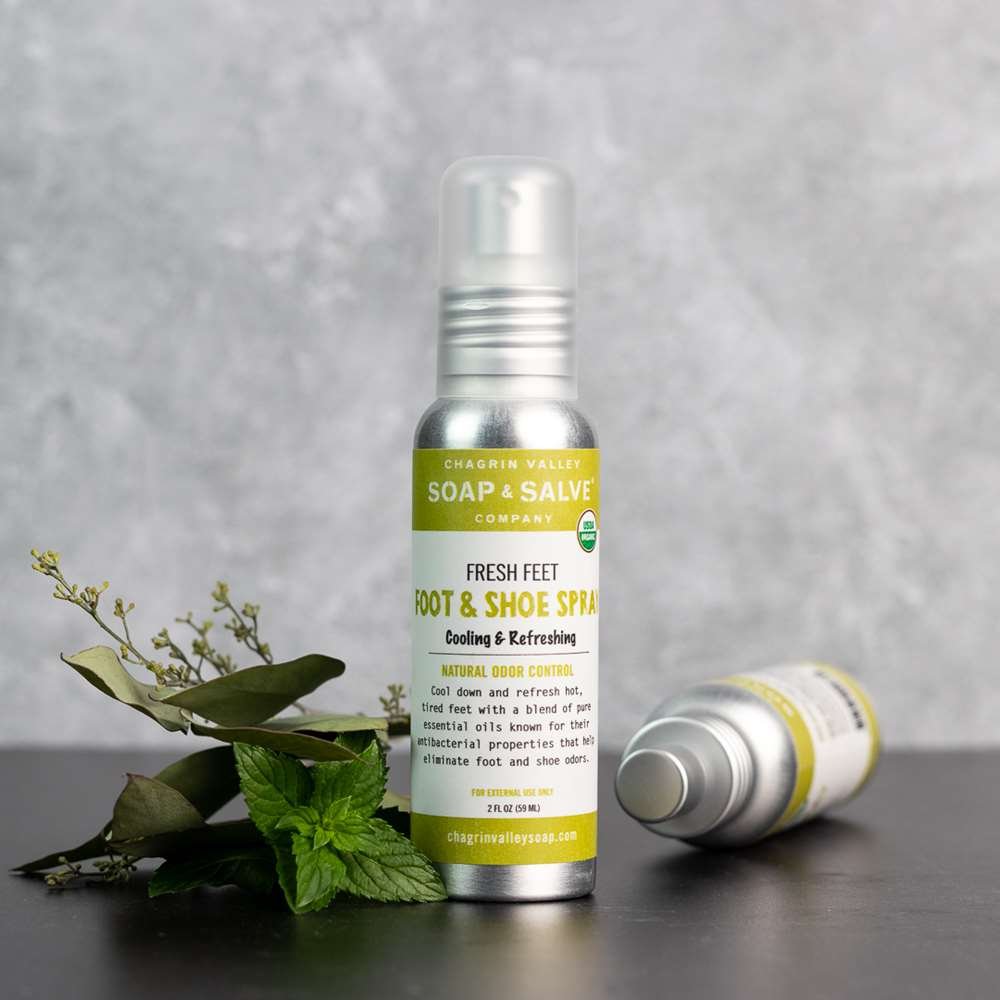 Fresh Feet Foot & Shoe Spray organic - Chagrin Valley Soap - Luksusboblen